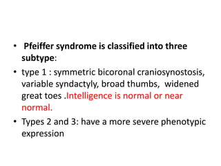 Craniosynostosis syndromes.pptx,,,,,,,,,,, | PPTX