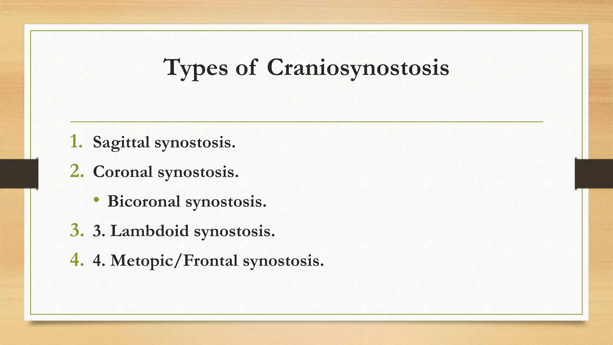 Craniosynotosis | PPTX