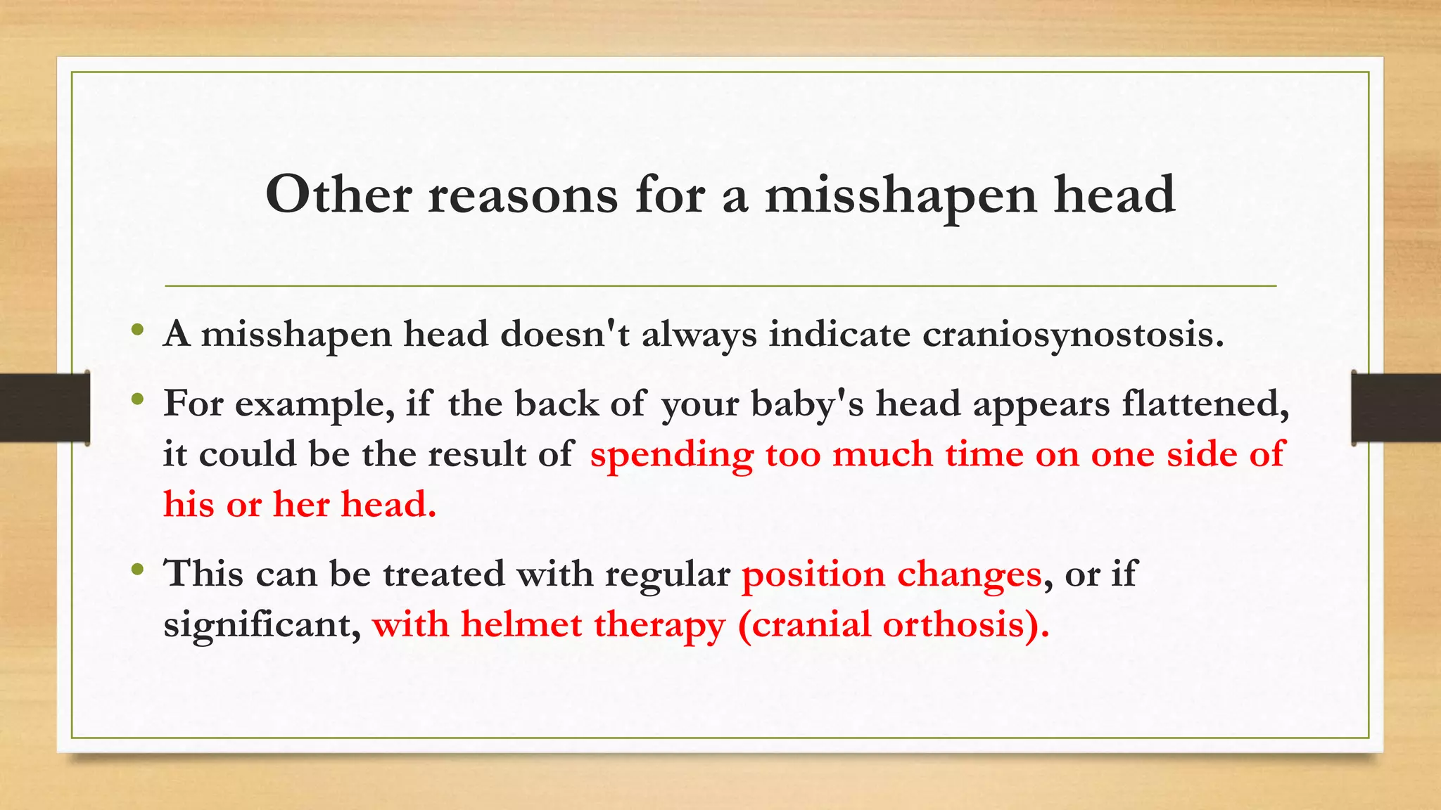 Craniosynotosis | PPTX