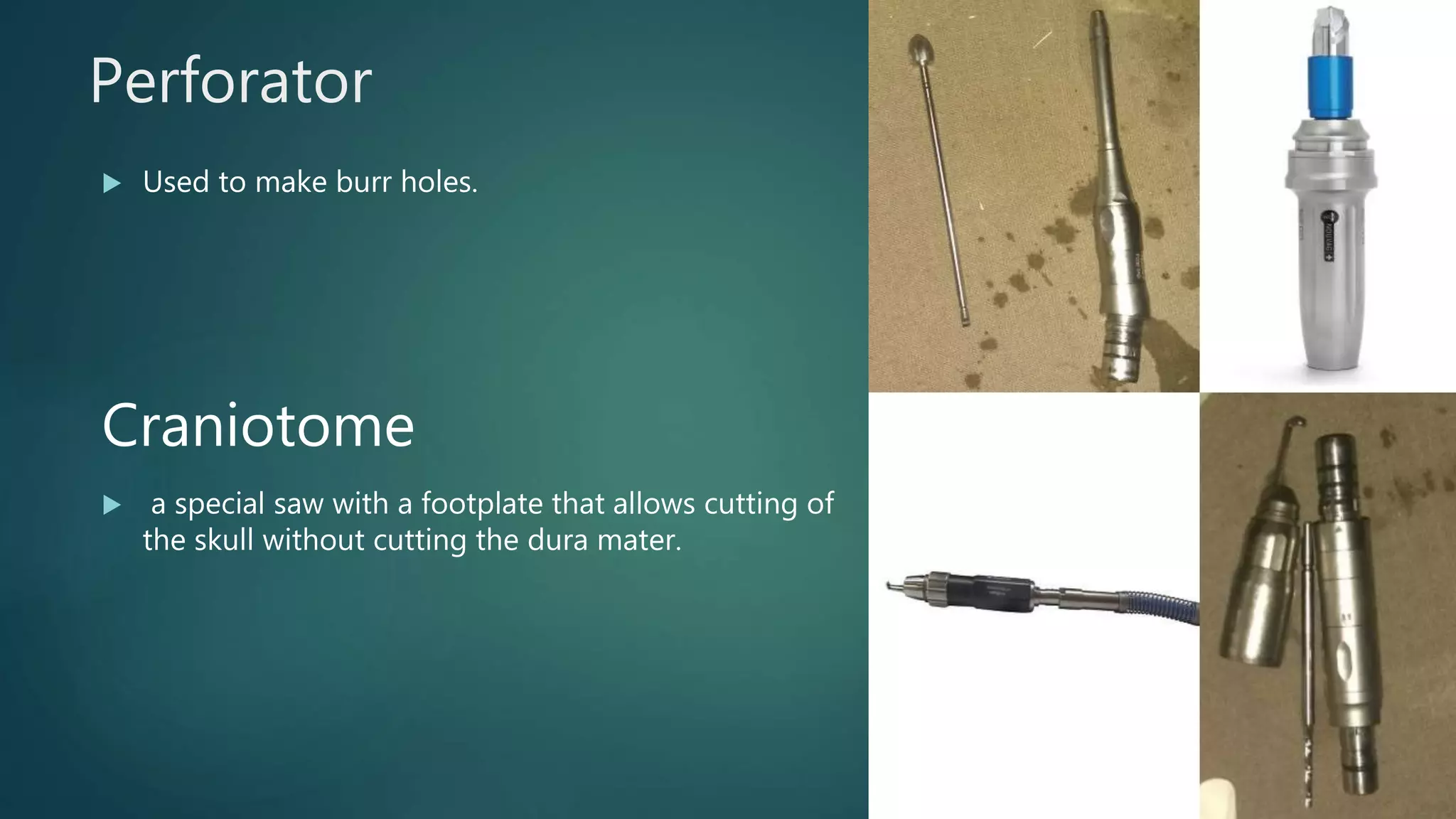 Operative instruments in Craniotomy | PPTX