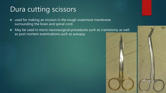 Operative instruments in Craniotomy | PPTX