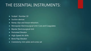 Operative instruments in Craniotomy | PPTX