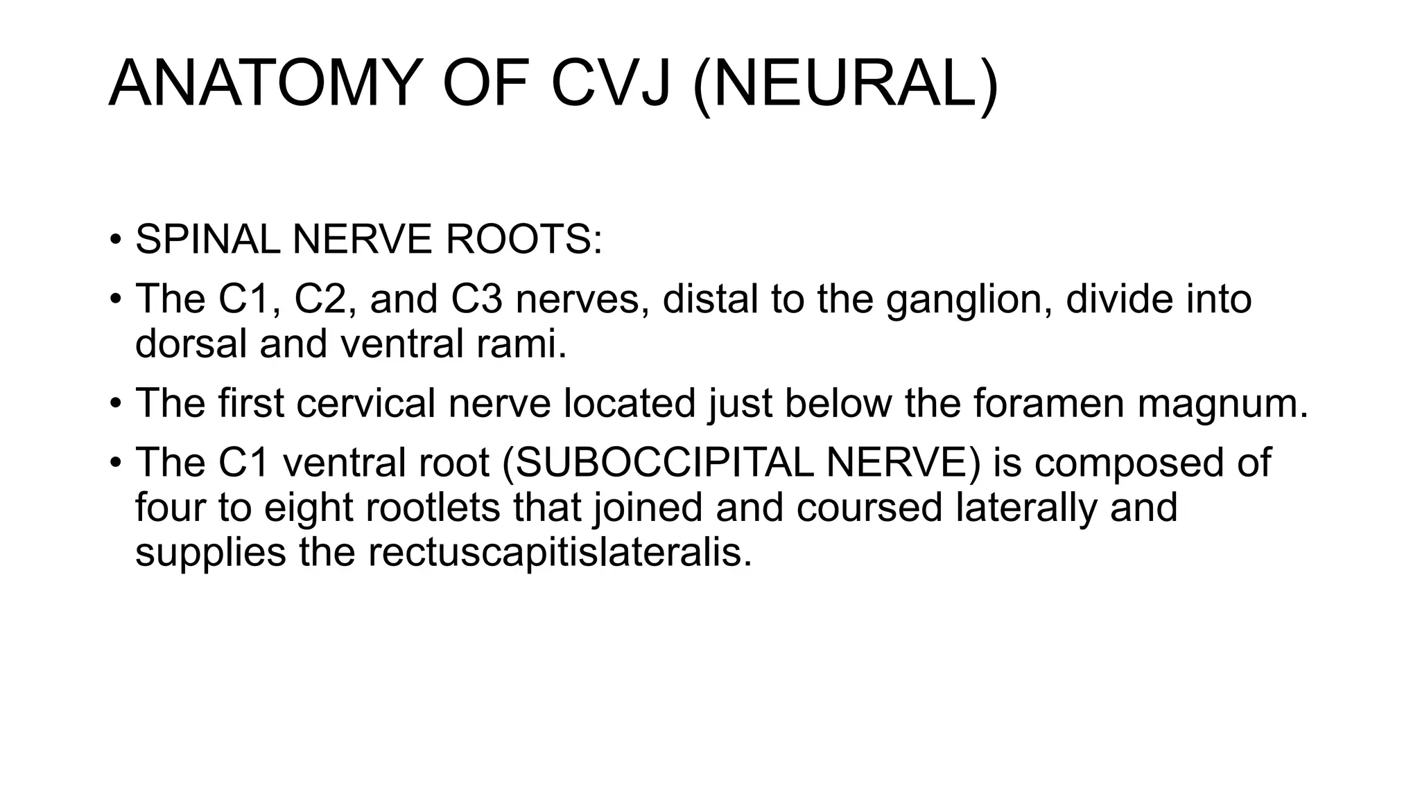 Craniovertebral JUNCTION ANOMALIES | PPTX