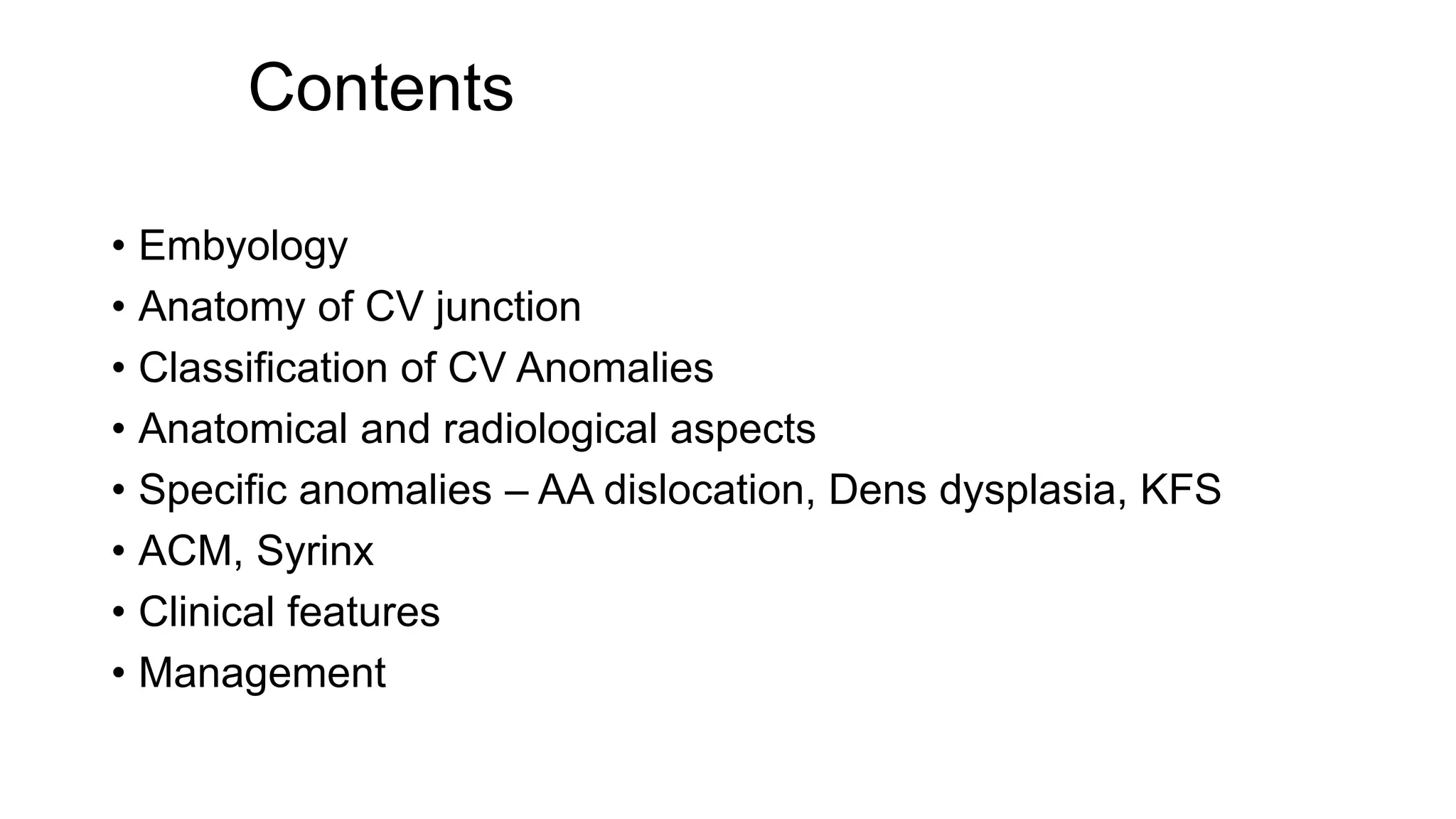Craniovertebral JUNCTION ANOMALIES | PPTX
