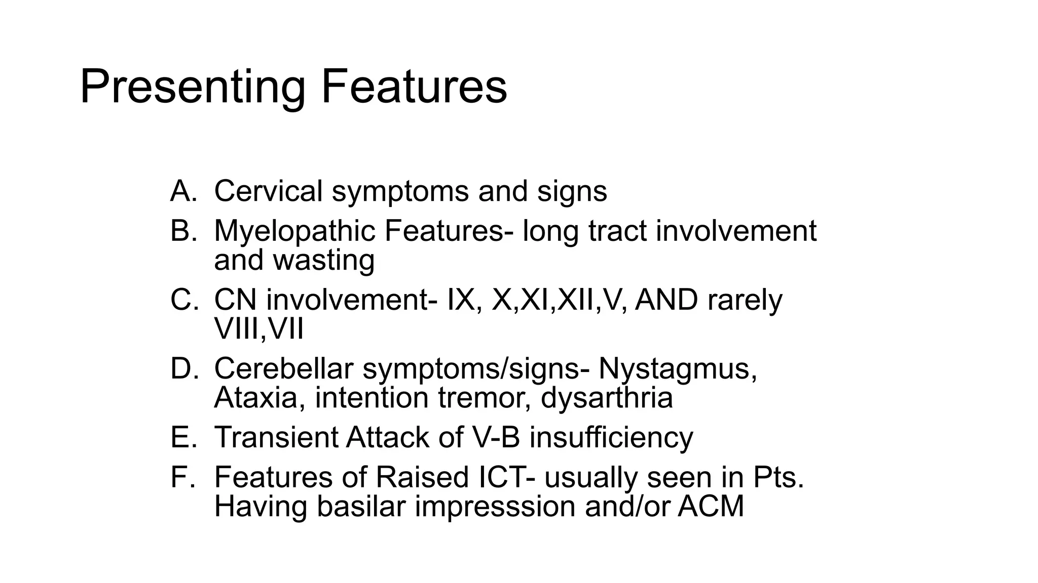 Craniovertebral JUNCTION ANOMALIES | PPTX