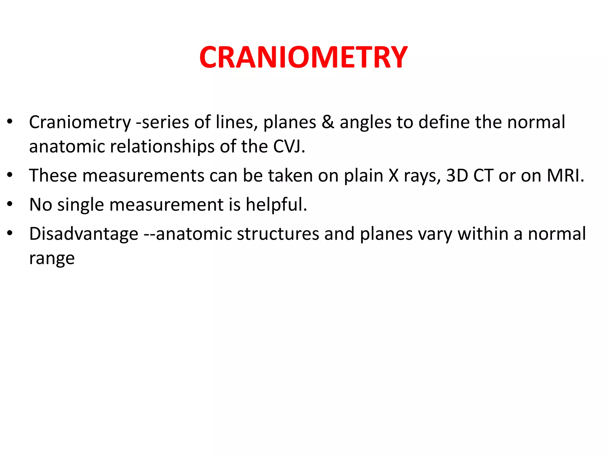 Craniovertebral junction | PPTX
