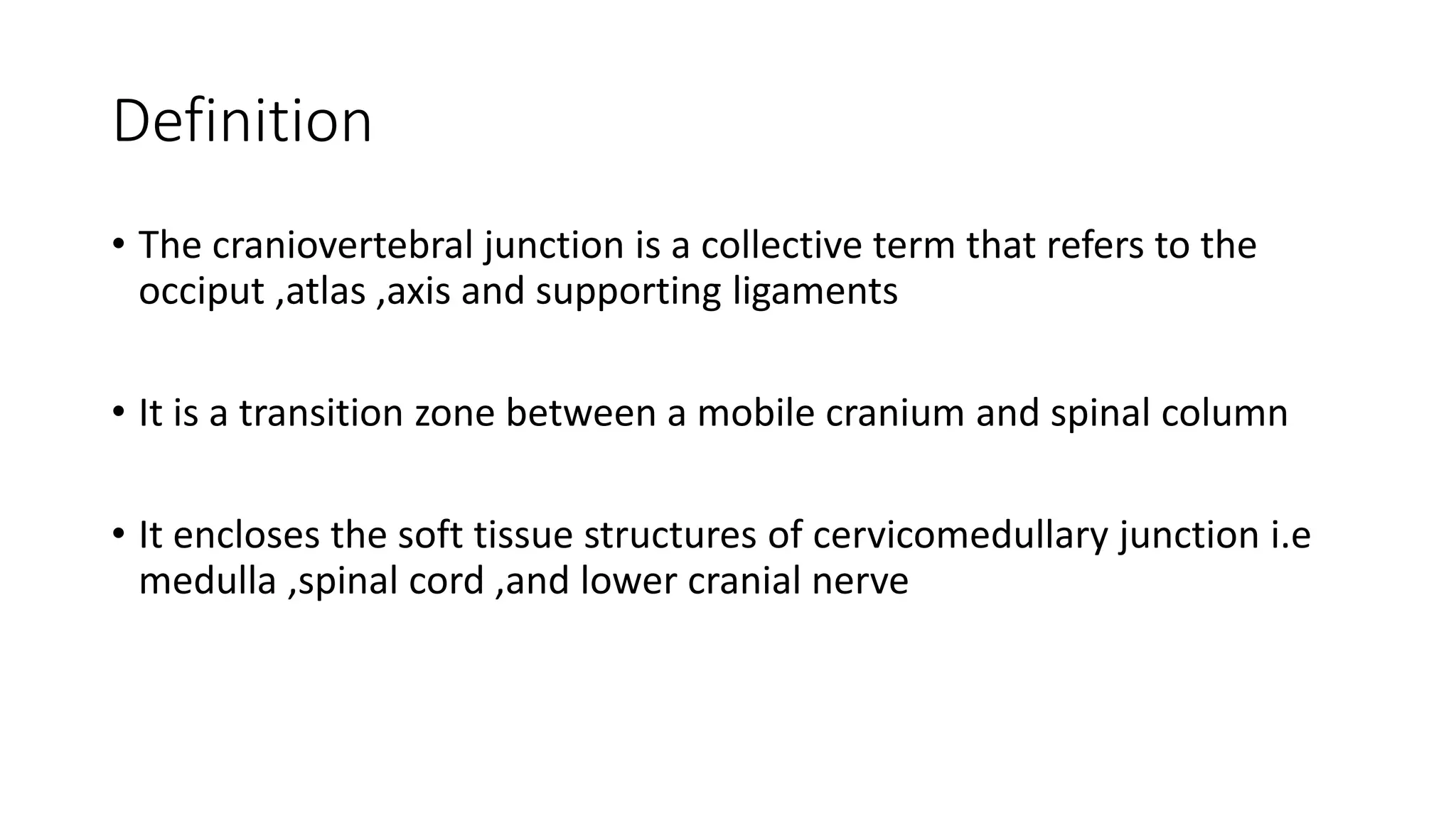 Craniovertebral junction anomaly | PPTX