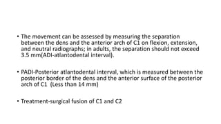 Craniovertebral junction anomaly | PPTX