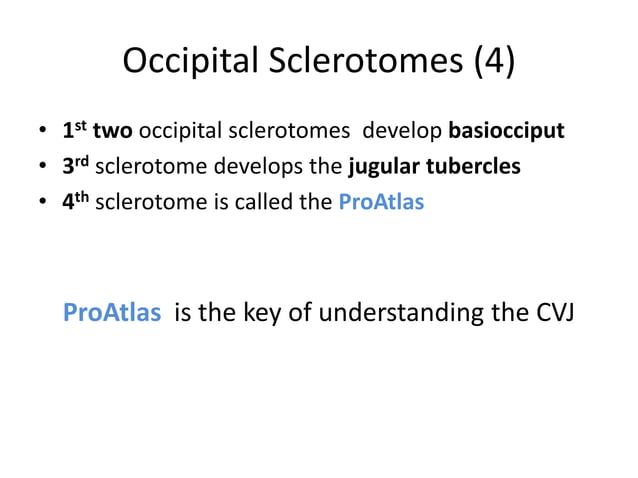 Craniovertebral junction cvj embryology | PPTX