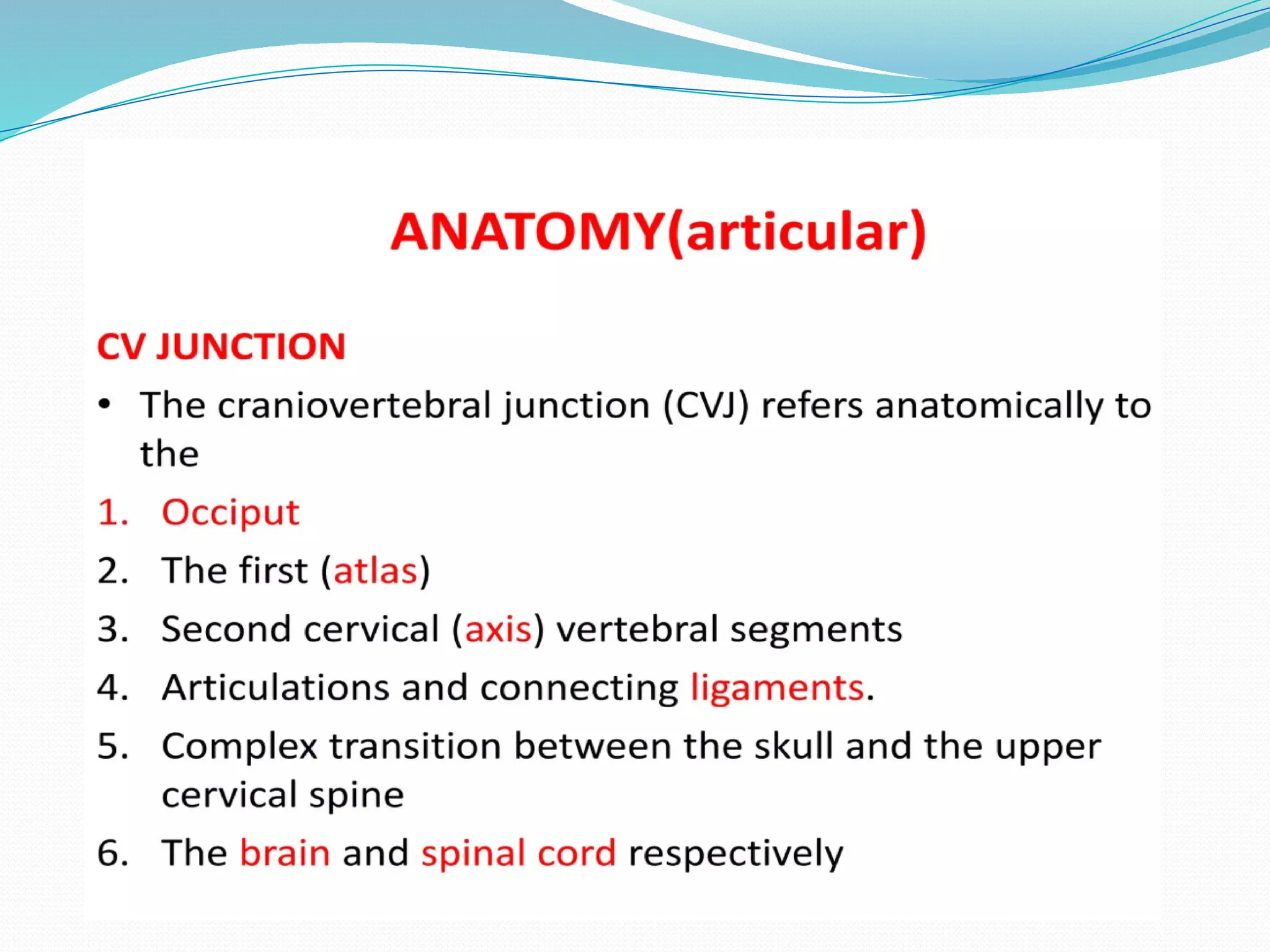 Craniovertebral junction anatomy and imaging radiology PPT.pptx