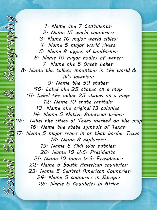 Cranium Club | PPSX | Geography | Science