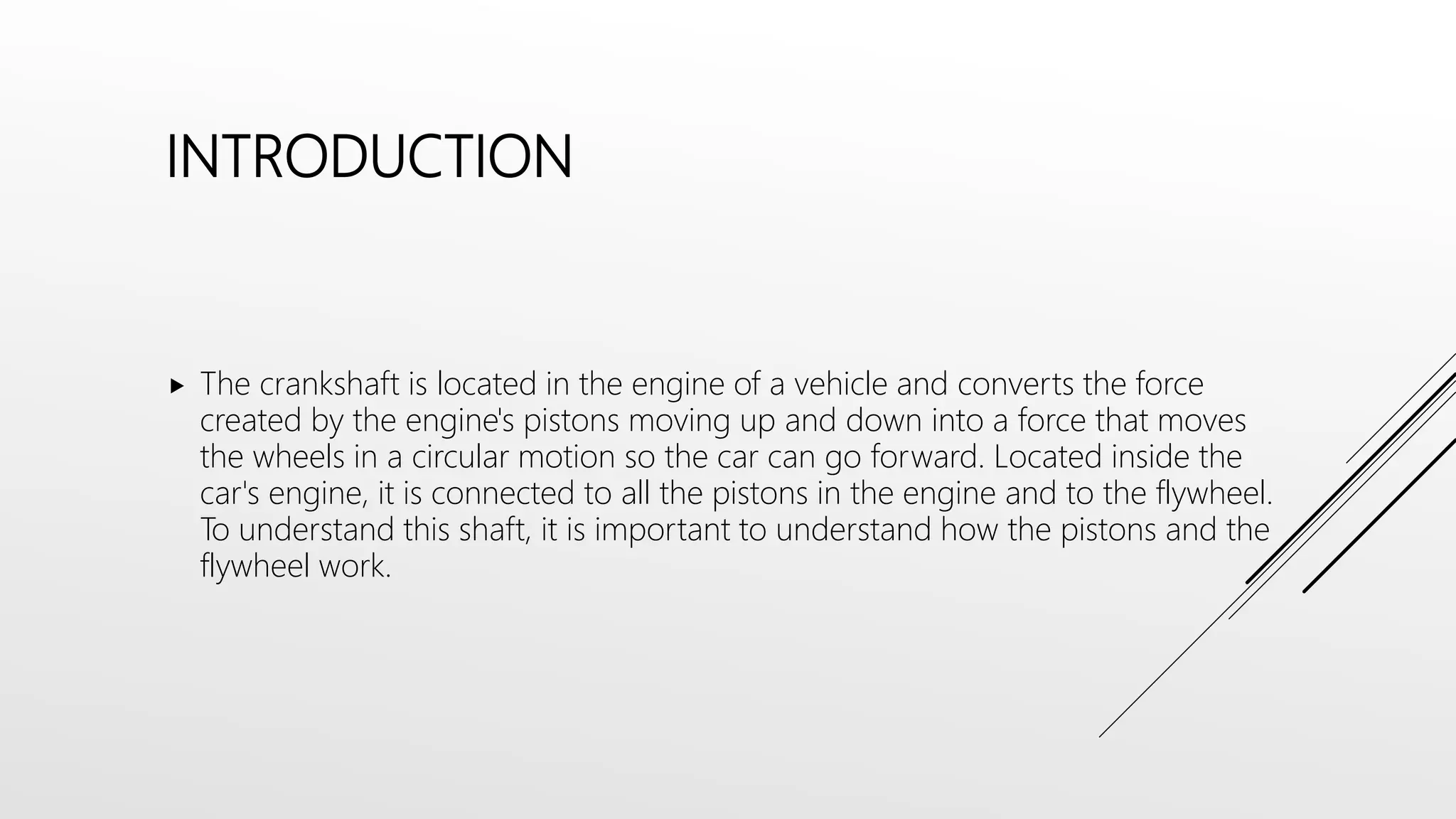 Crankshaft Manufacturing Process sequence | PPSX