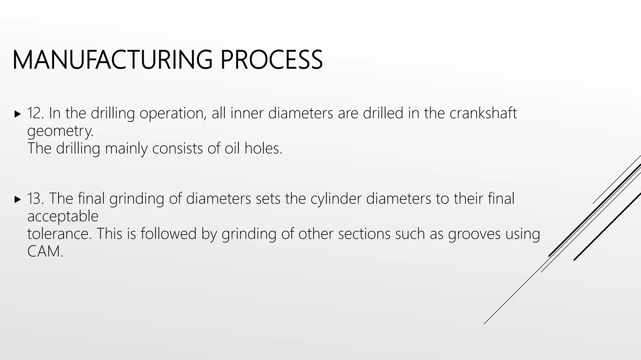 Crankshaft Manufacturing Process sequence | PPSX