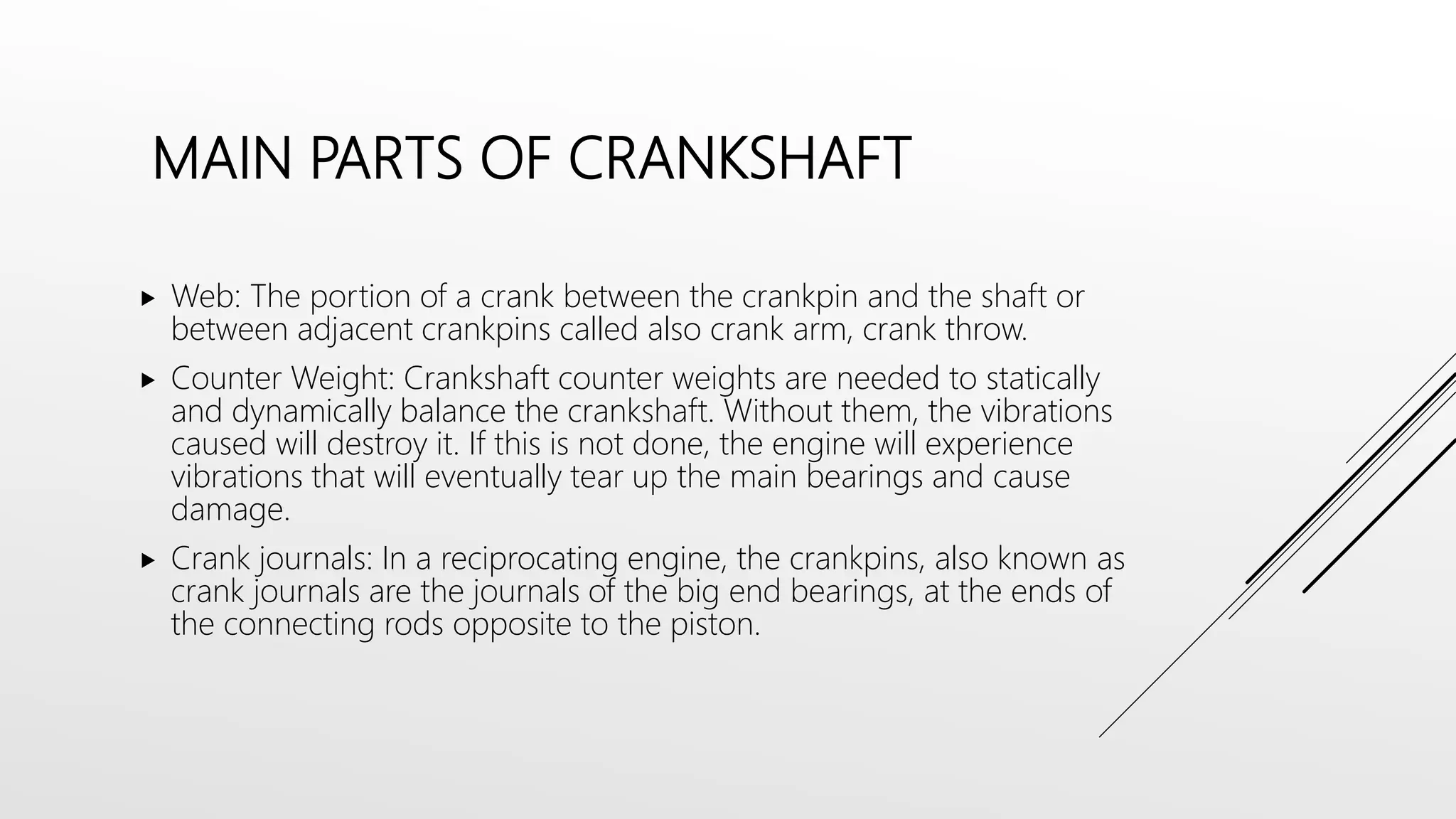 Crankshaft Manufacturing Process sequence | PPSX