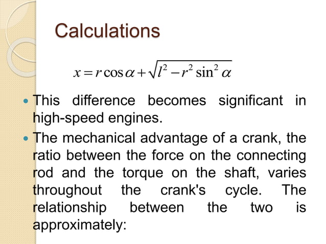 Crank Sliding Link Cylinder Mechanism | PPT