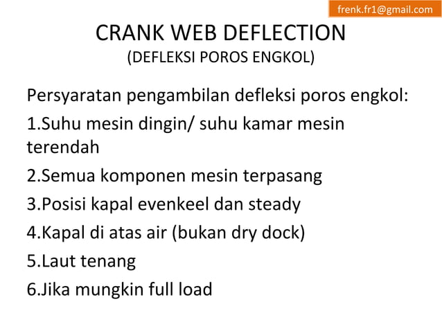 Crank web deflection.a | PPT