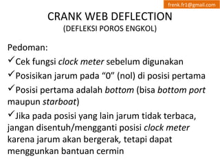 Crank web deflection.a | PPT