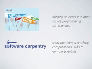 Building communities around open-source scientific software | PPT