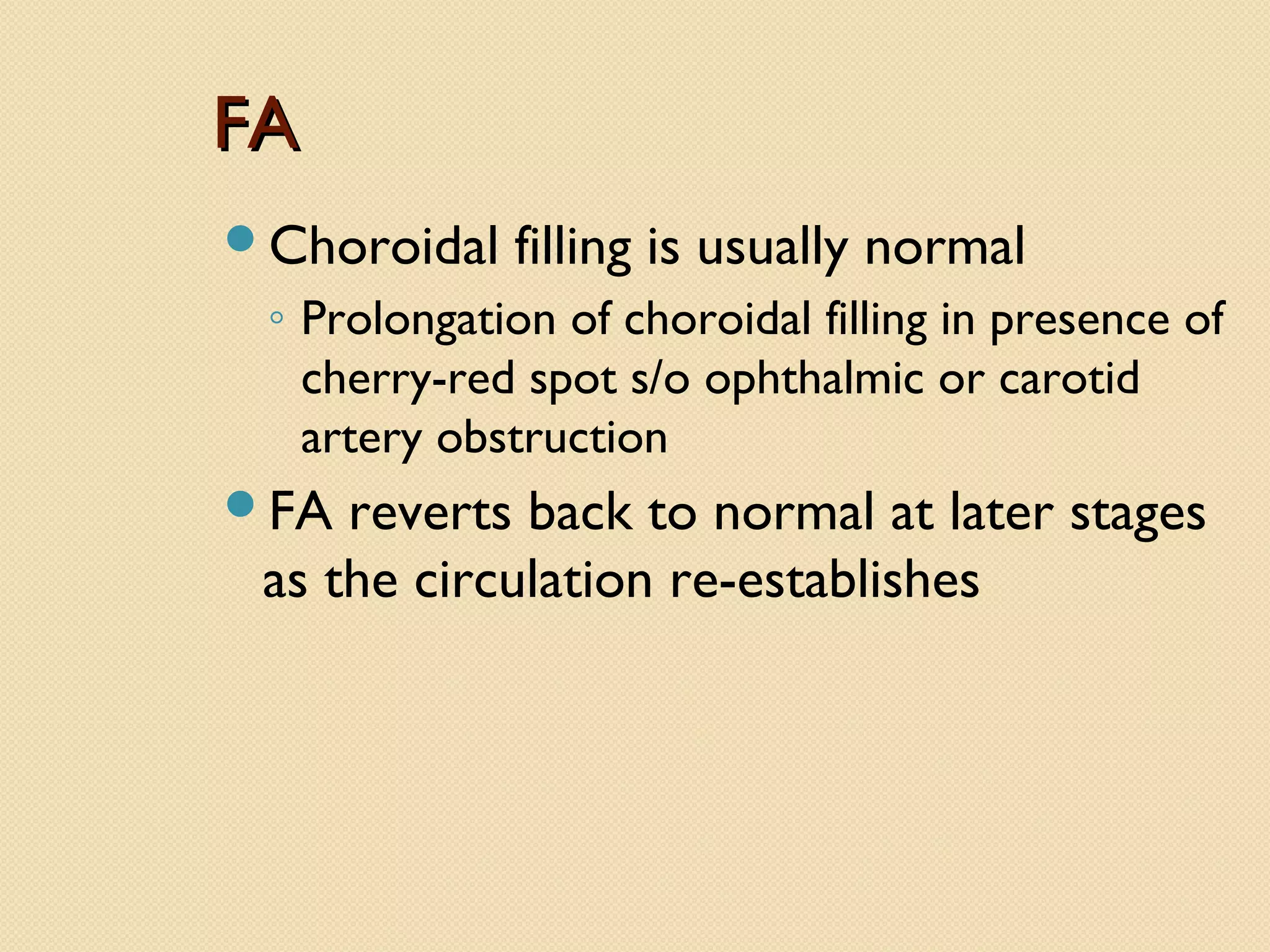 Retinal Arterial Obstructions | PPT