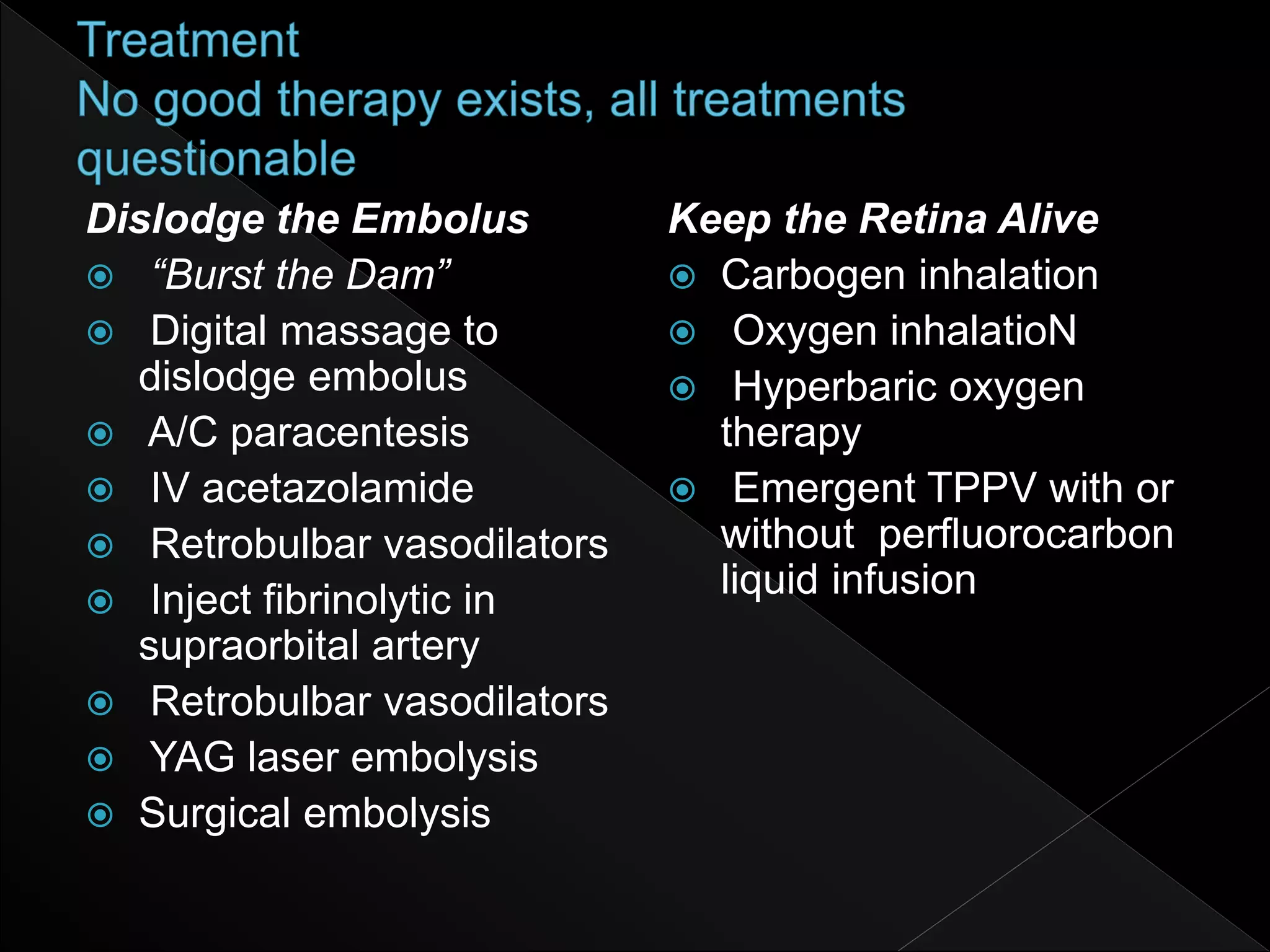 CRAO and BRAO | PPTX