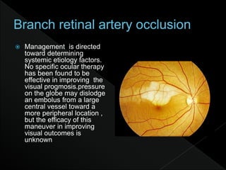 CRAO and BRAO | PPTX