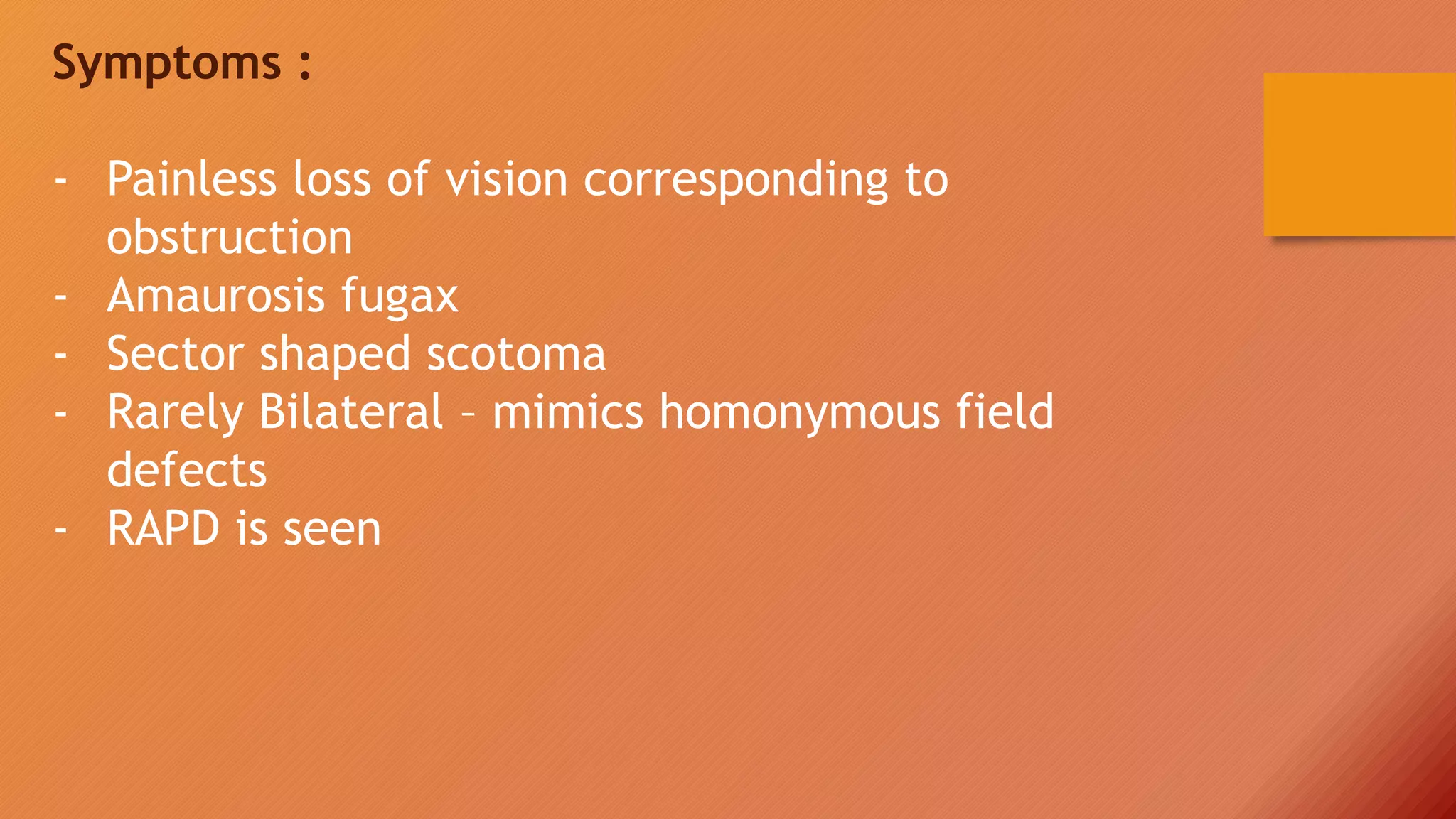 CRAO and BRAO | PPTX