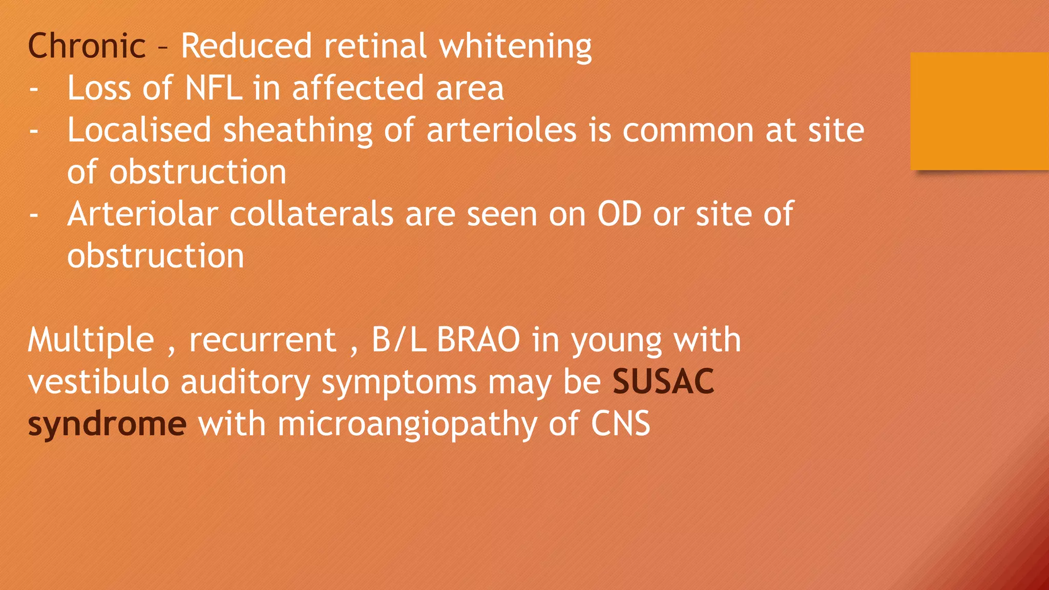 CRAO and BRAO | PPTX