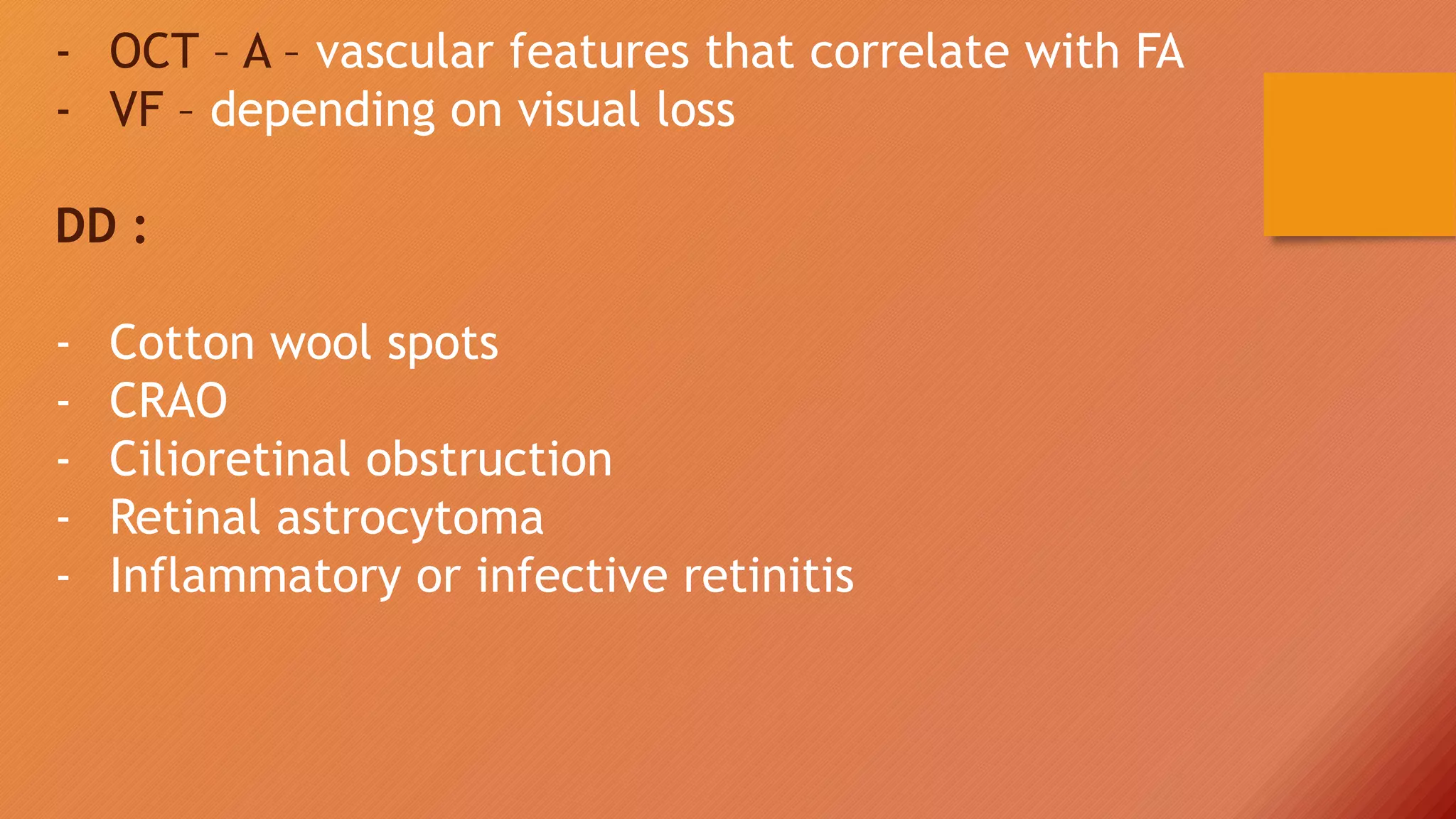 CRAO and BRAO | PPTX