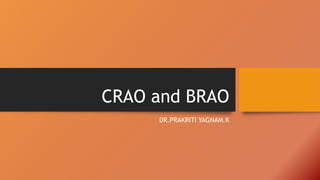 CRAO and BRAO | PPTX