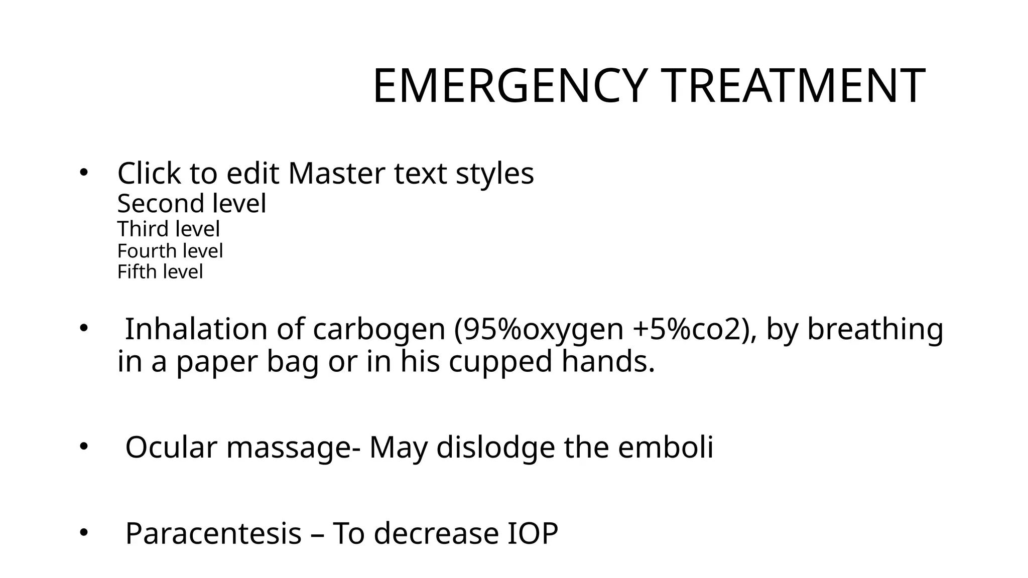 Crentral retinal artery occlusion in Opthalmology | PPT