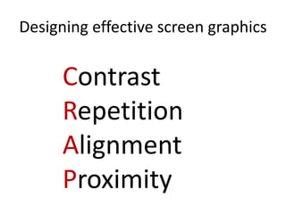 Crap principles of-design_for_learning | PPT