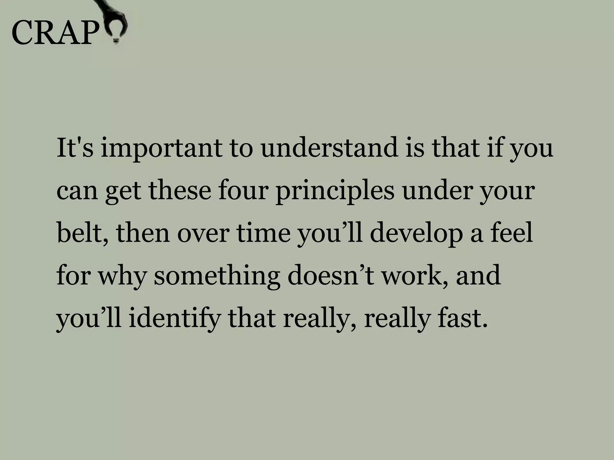 Introducing the CRAP Design Principles | PPTX