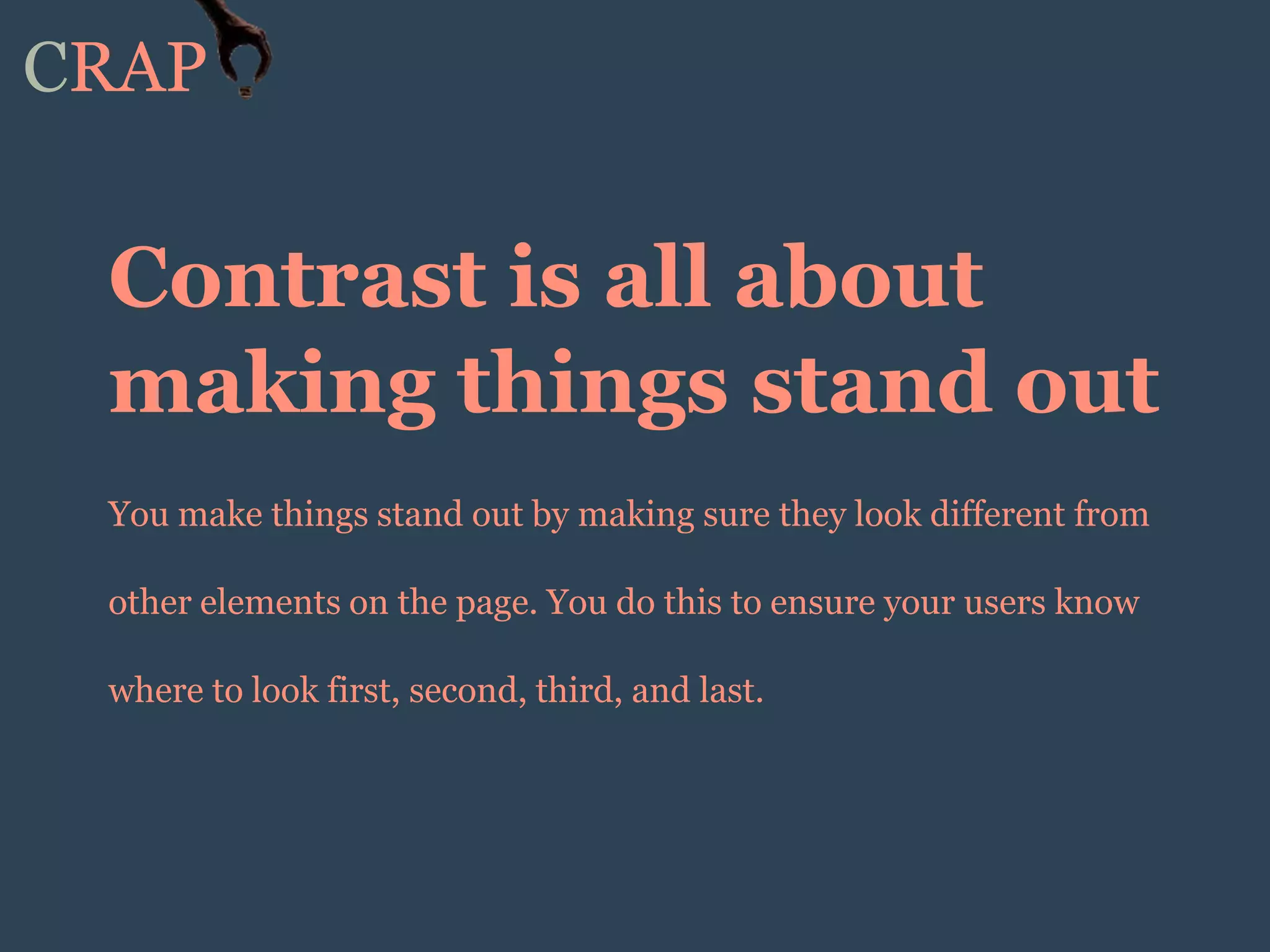 Introducing the CRAP Design Principles | PPTX