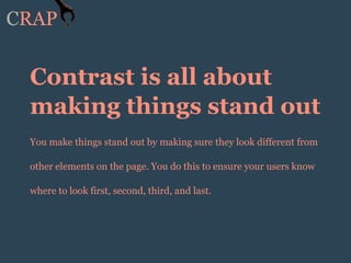 Introducing the CRAP Design Principles | PPTX