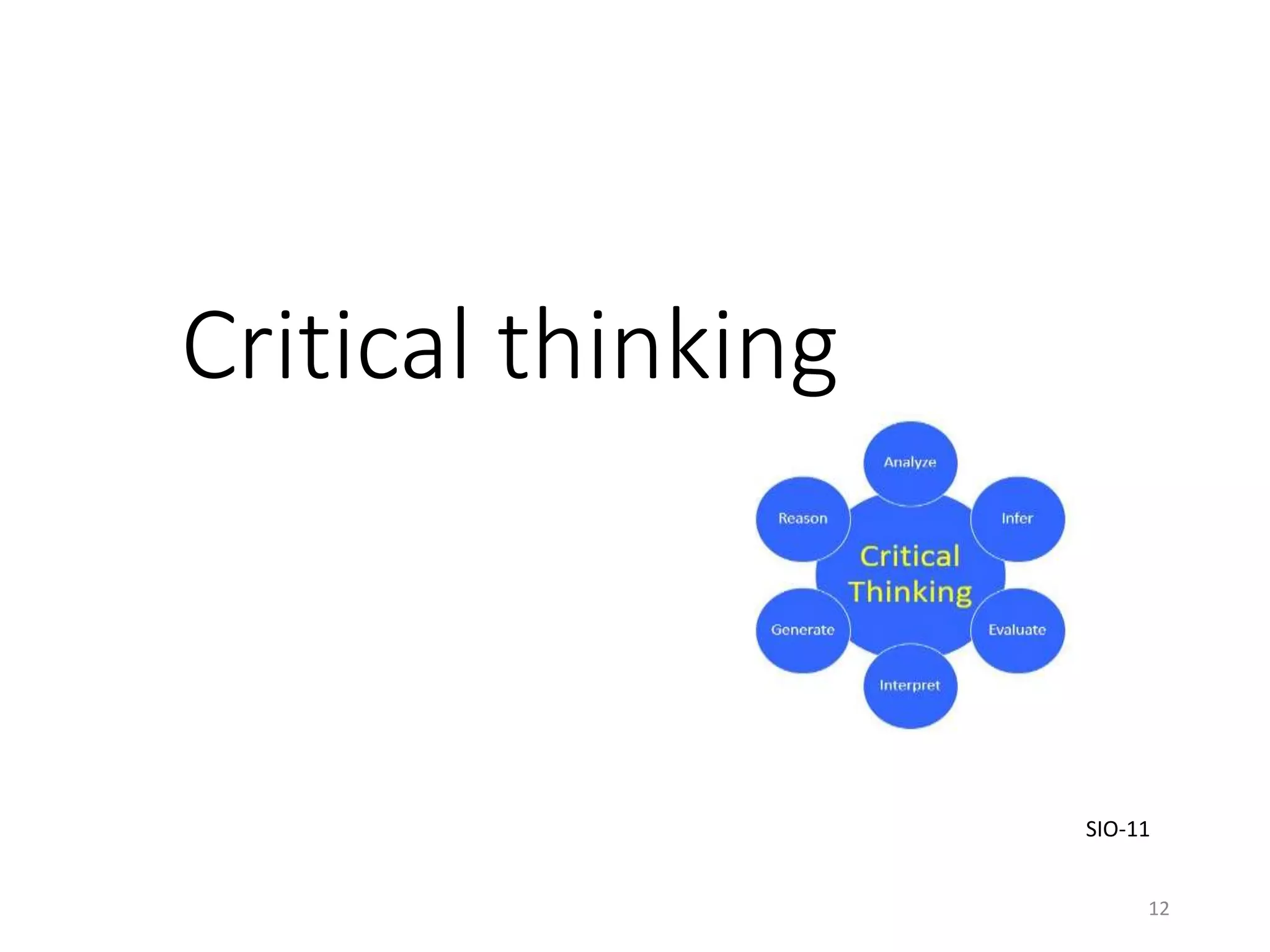 Critical Thinking Skills - Project by ESL Learners | PPTX | Educational ...