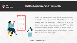CRA refund approval & payout - Tax Recovery | PPT