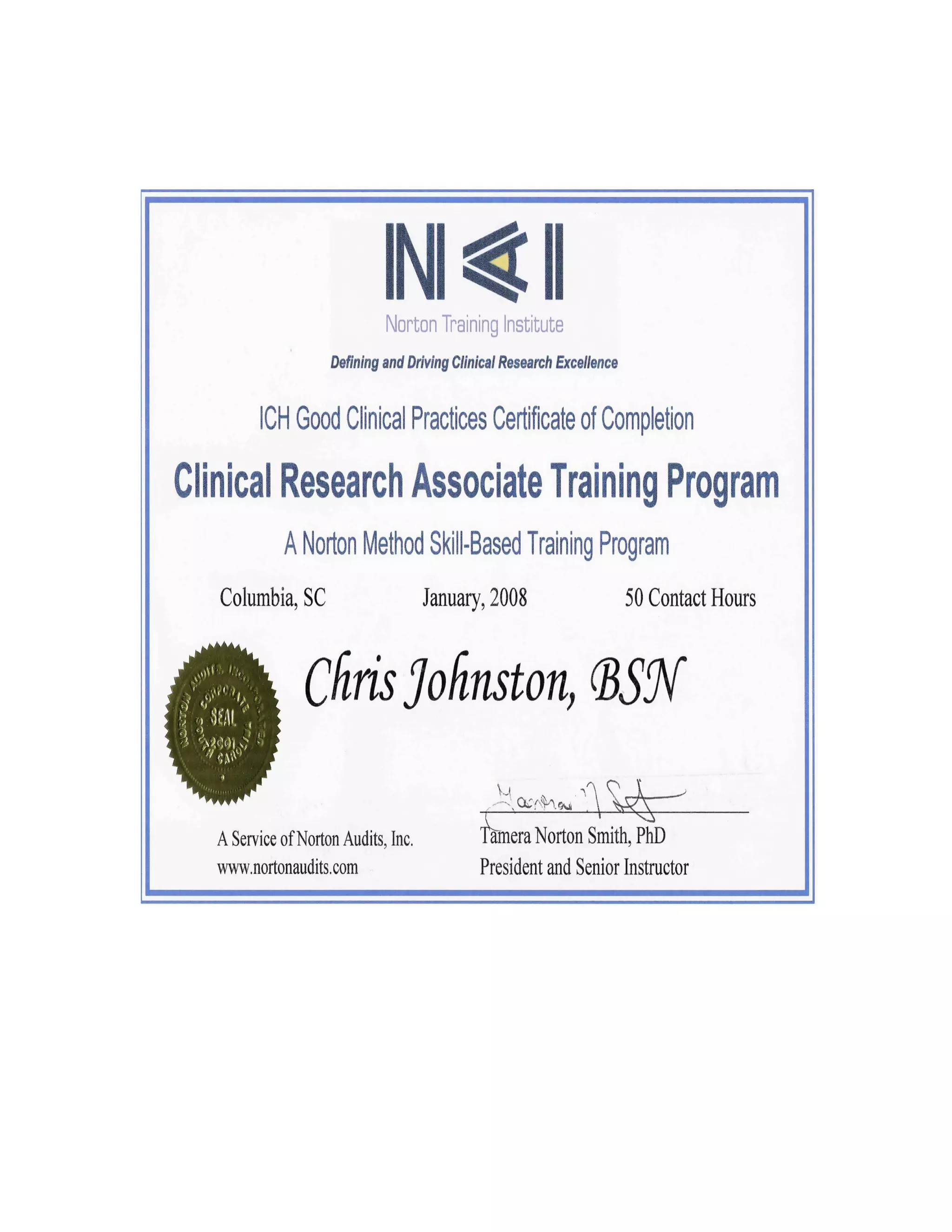 CCRA certificate | PDF