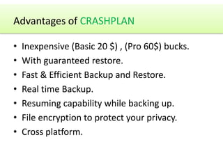 Crash plane-backup-solution | PPTX