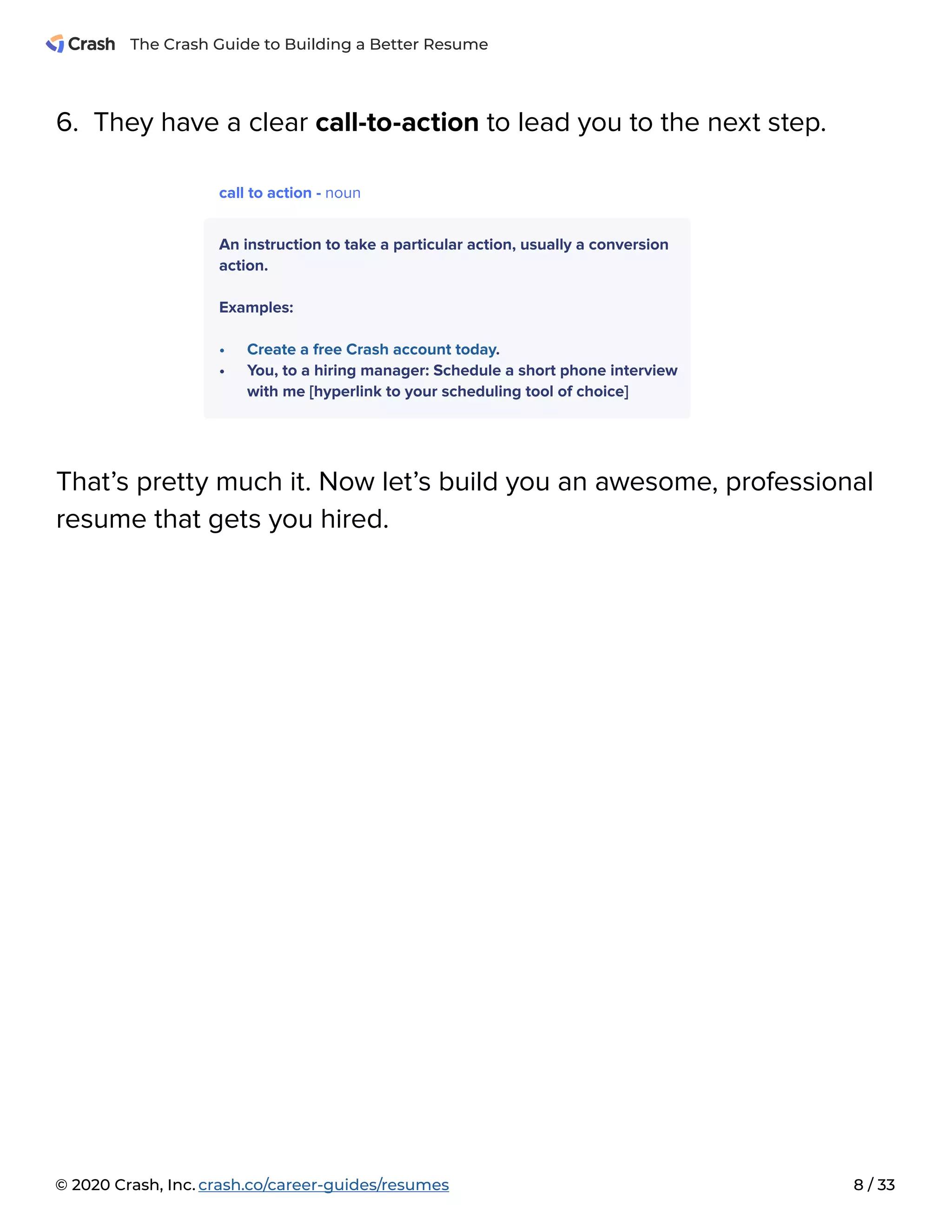 Crash guide to better resumes | PDF