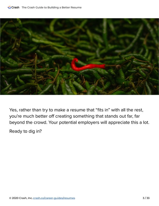 Crash guide to better resumes | PDF