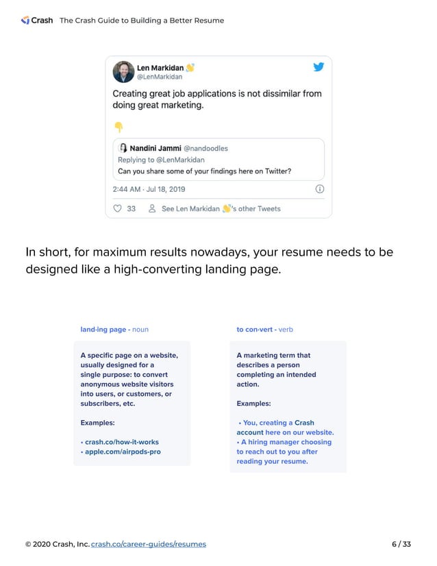 Crash guide to better resumes | PDF