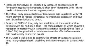 CRASH 3 trial - A Critical care review and appraisal | PDF