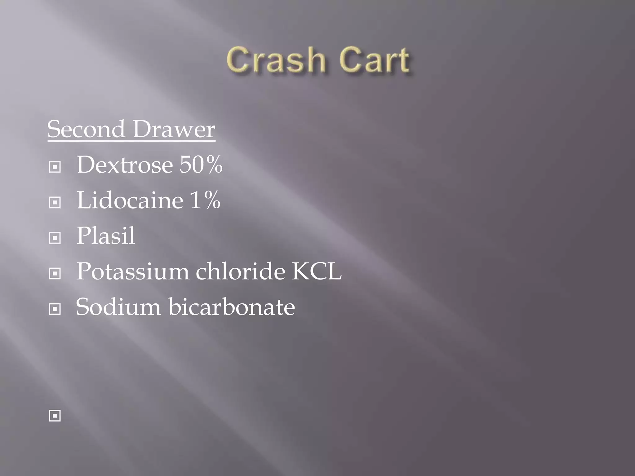 Crash cart | PPTX