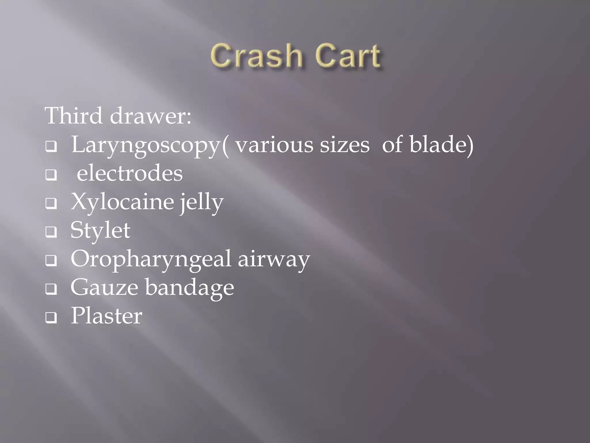 Crash cart | PPTX