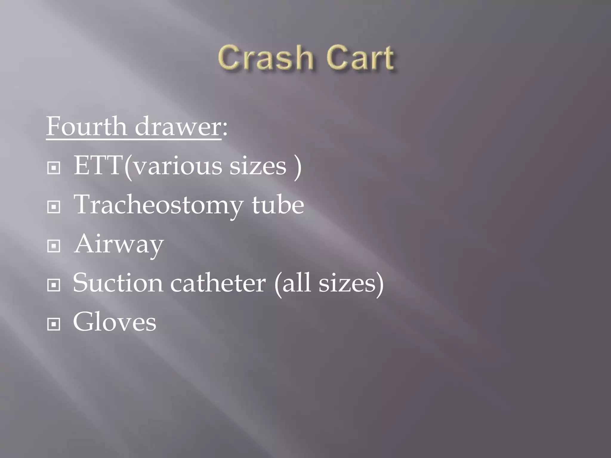 Crash cart | PPTX