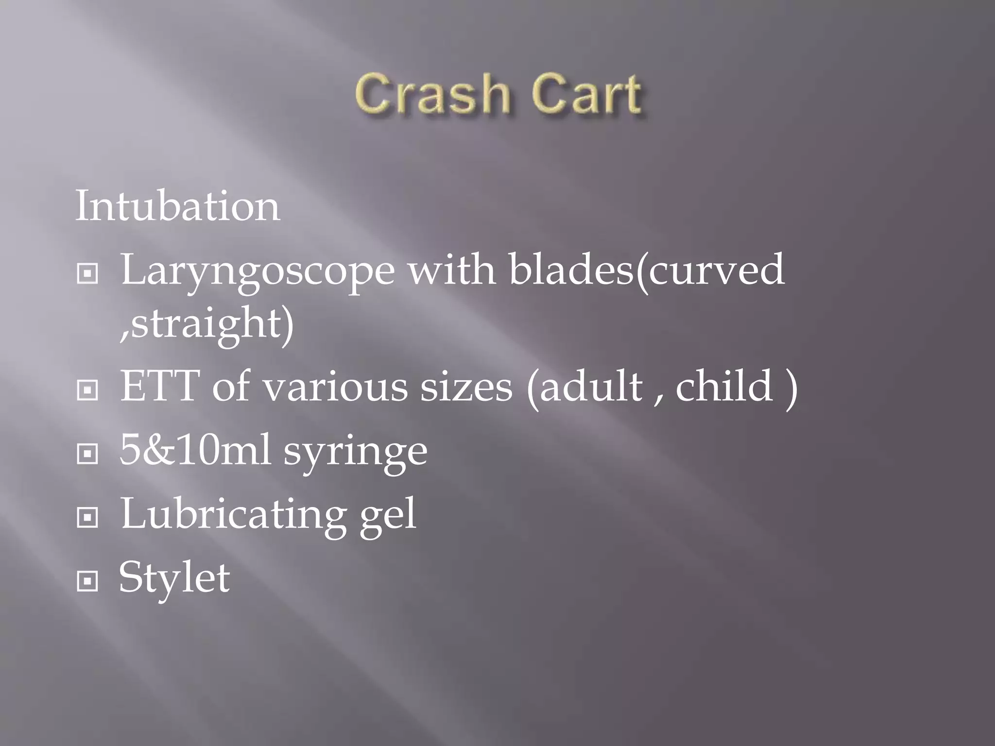 Crash cart | PPTX