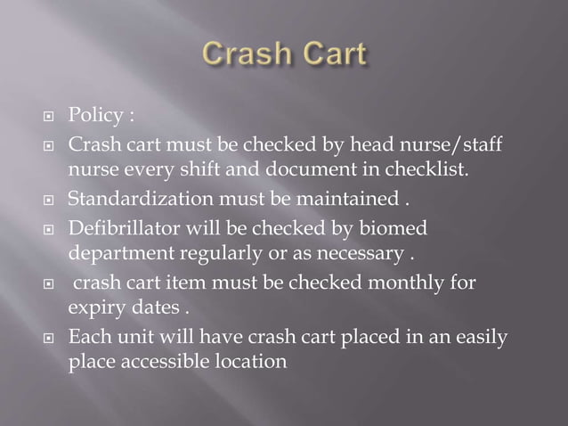 Crash cart | PPTX