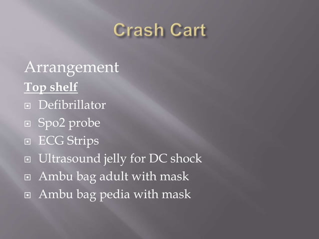 Crash cart | PPTX