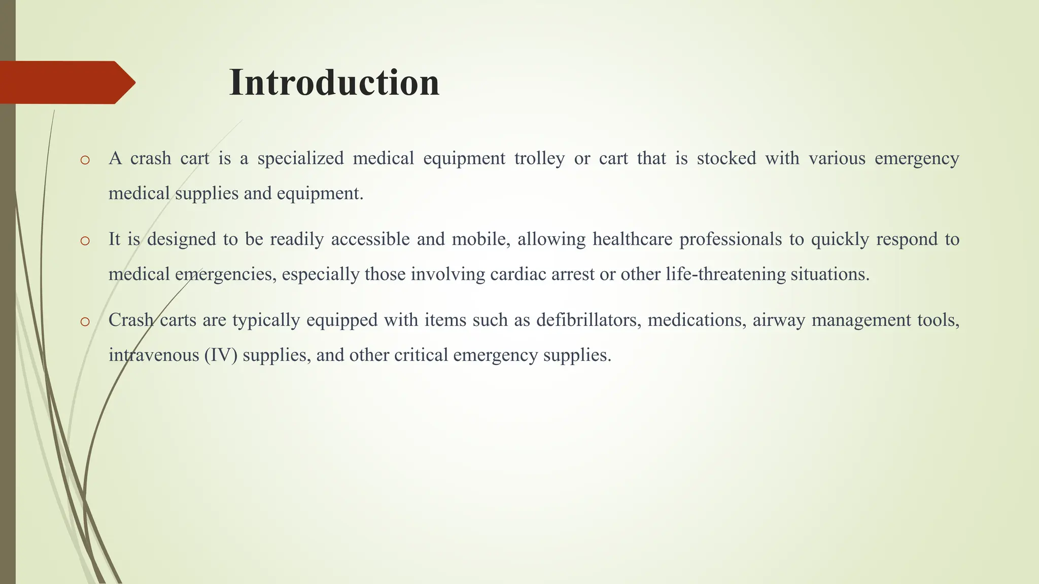 Use of Emergency Crash cart for sever condition.pptx