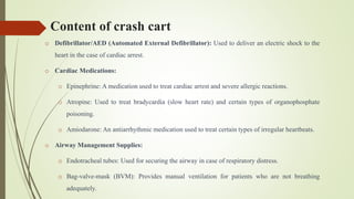 Use of Emergency Crash cart for sever condition.pptx
